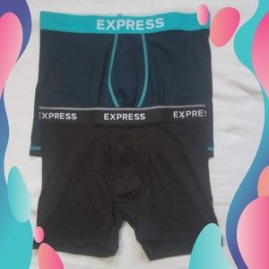 Express Underwear & Socks | Mens Solid Sport Trunk Boxer Shorts Blue ...